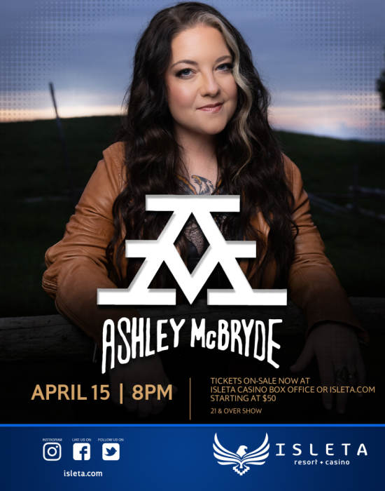 ASHLEY MCBRYDE @ Isleta Resort & Casino - The Showroom Albuquerque, NM ...