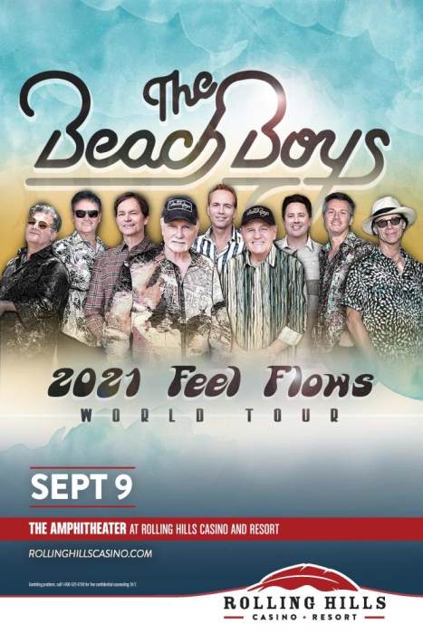 THE BEACH BOYS 2021 FEEL FLOWS @ The Obsidian Spirits Amphitheater at ...